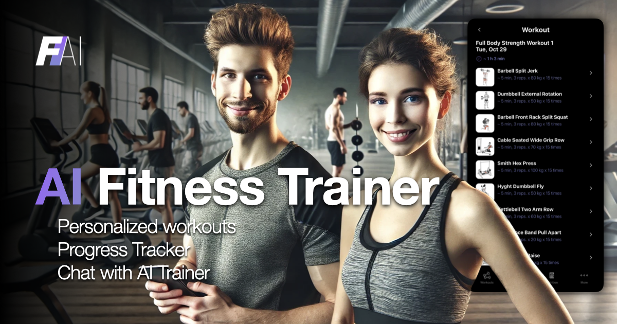 F/AI: AI Gym & Fitness Trainer - your personal AI-powered fitness trainer!